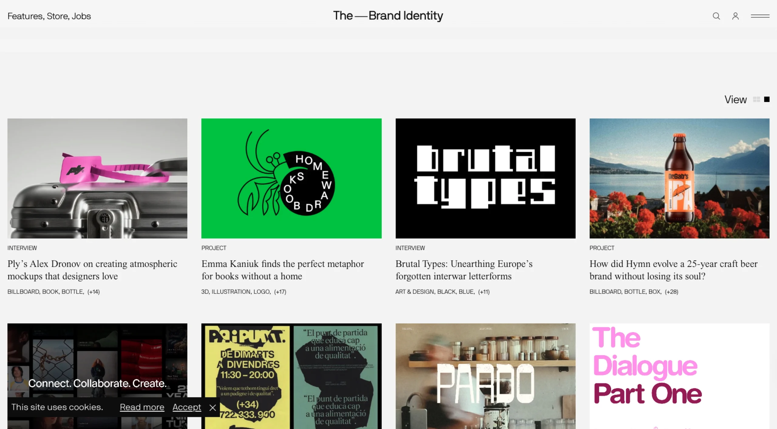 The Brand Identity – Features - UI UX Showcase